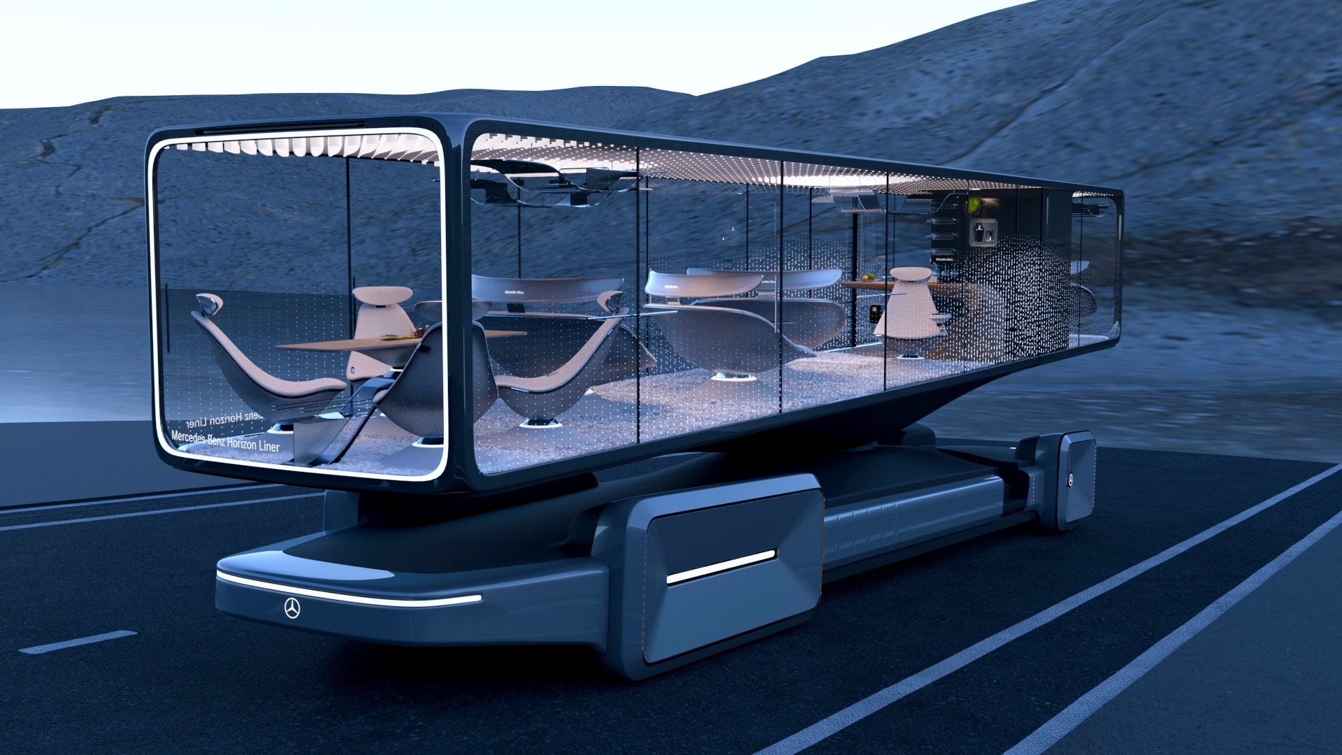 World's most spectacular luxury coach bears the Mercedes-Benz logo