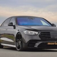 Murdered-Out Mercedes-Benz S-Class Rides Low